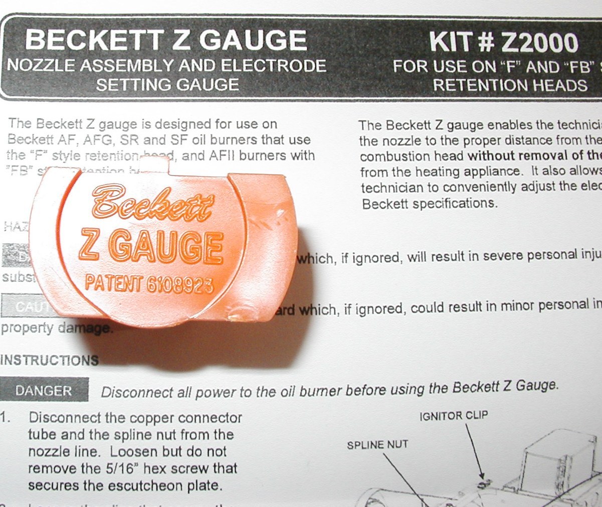 Beckett Burner ELECTRODE KIT, AF AFG AR SF SR 5780 up to 9" INCLUDES ...