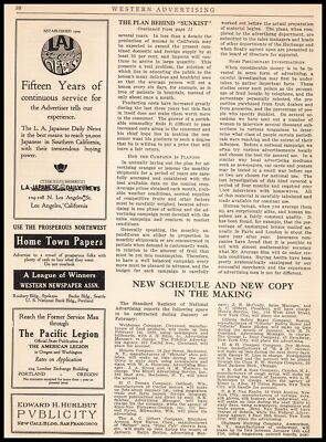 1919 Los Angeles Japanese Daily News Rafu Shimpo Japanese Newspaper ...