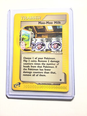 MOO-MOO MILK - 155/165 - Expedition Base Set - Trainer - Pokemon Card ...
