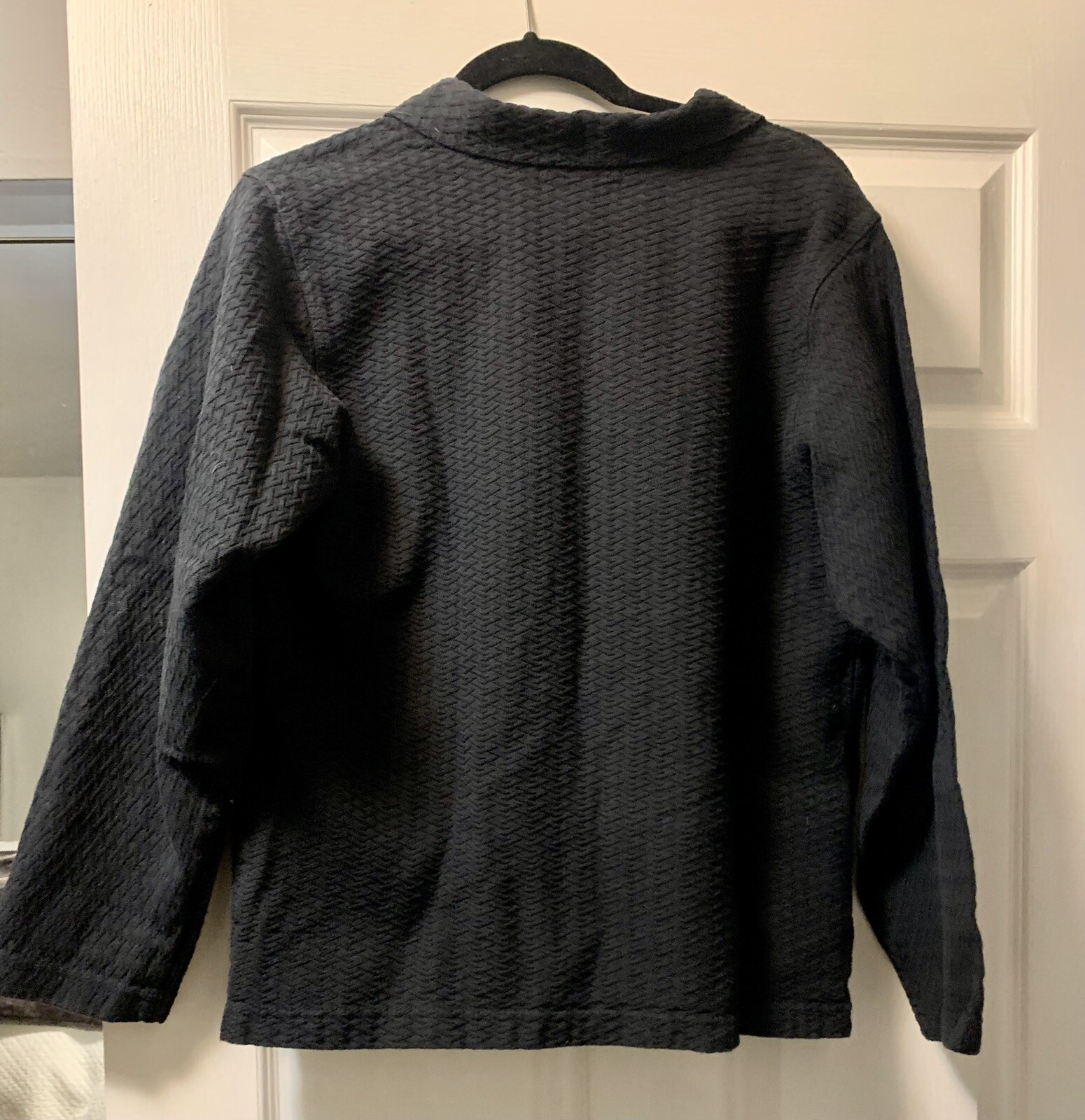 Vintage Ezze Wear Cotton Full Zip Black Surf Skate Shirt Jacket Small ...