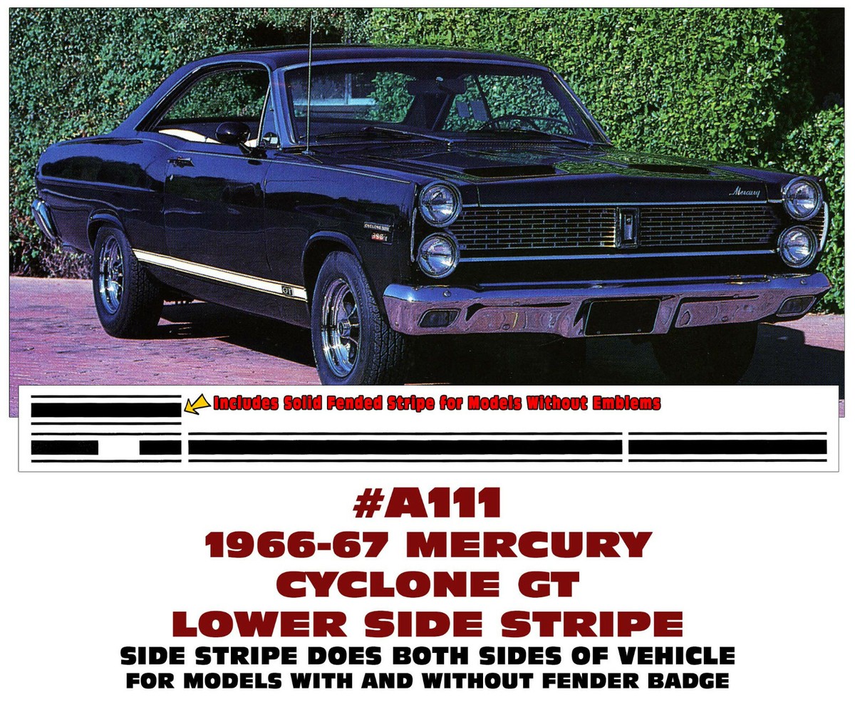 Mercury Cyclone Decal 1969 Mercury Cyclone Spoiler II Telling It