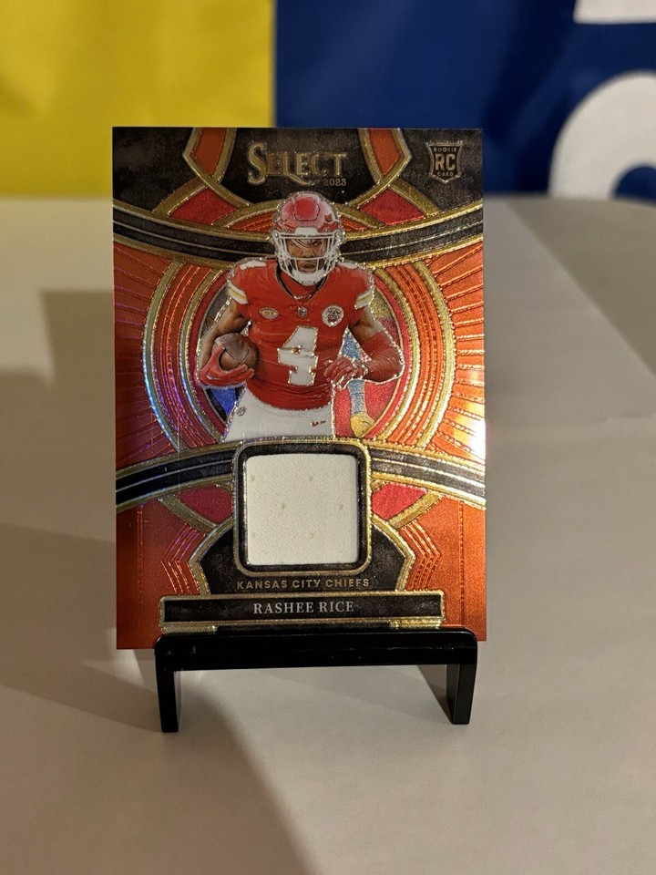 2023 Panini Select - Rookie Swatches Red Prizm #RSW-RRI Rashee Rice ...