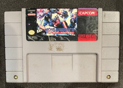 SNES SUPER NINTENDO VIDEO GAME CARTRIDGE - CAPCOM MVP FOOTBALL | eBay