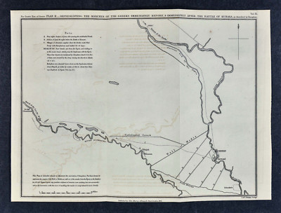 c 1850 Ancient Greece Map - Greek Marches to Battle of Kunaxa Bagdad ...