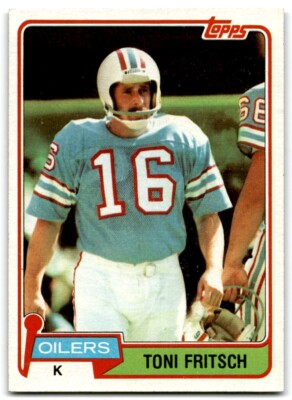 1981 Topps Toni Fritsch Houston Oilers #345 | eBay