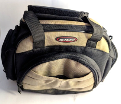 Used Quantaray Camera Bag for single camera Black and Tan 4 zipper ...