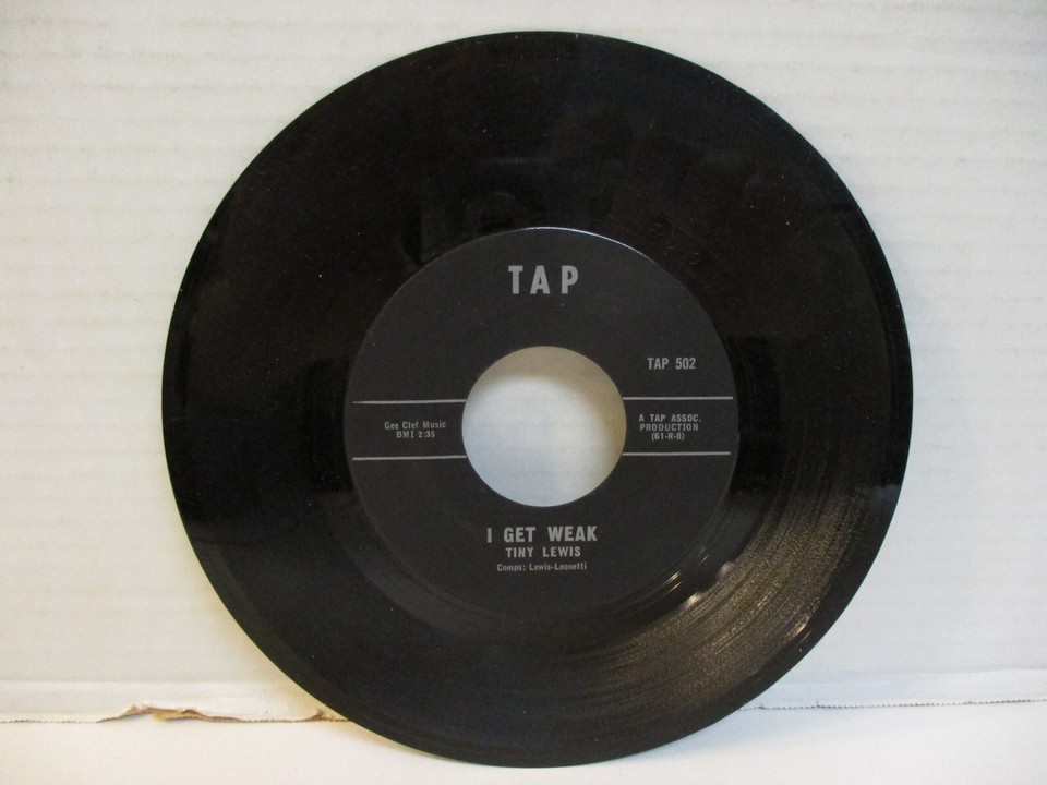 B491: Tiny Lewis "Too Much Rockin" Tap 502 Rockabilly VG+ with long ...
