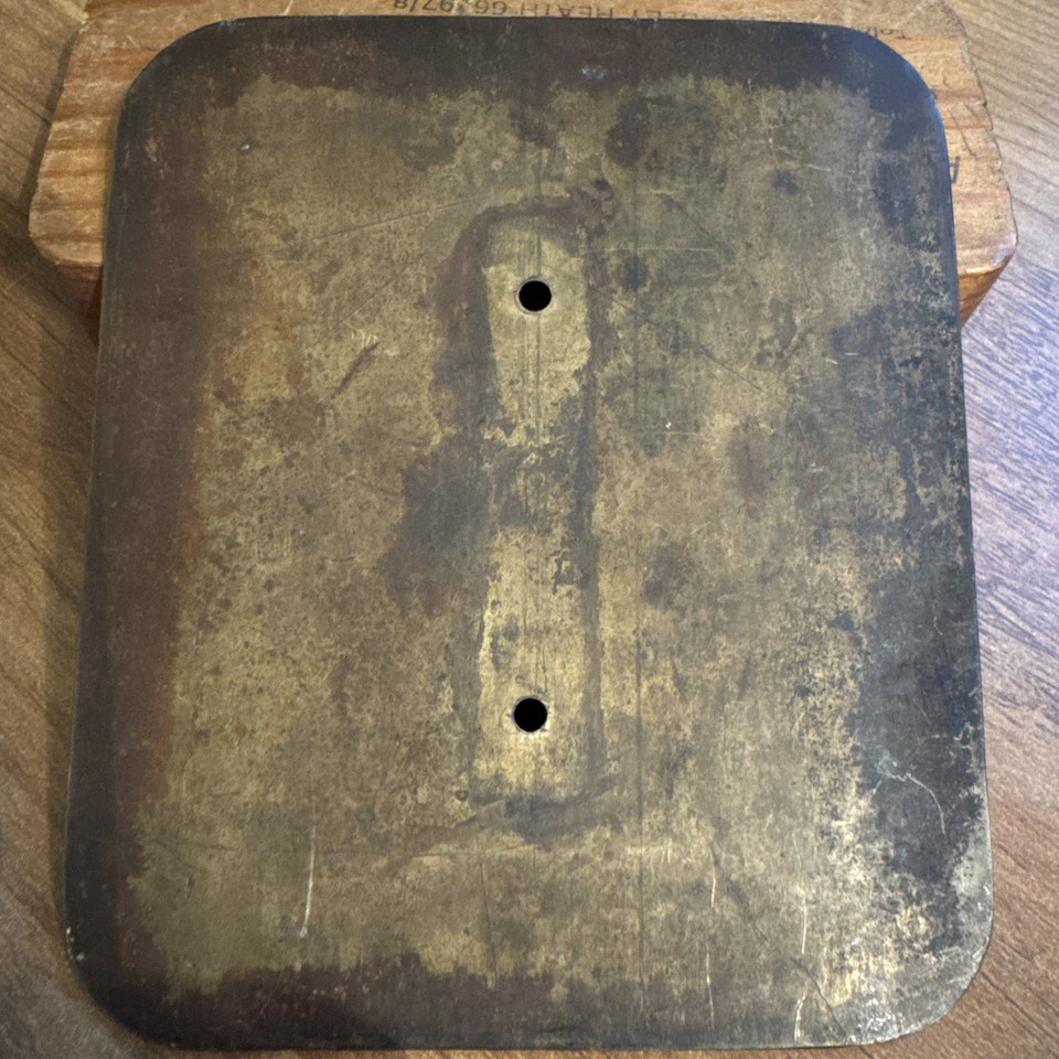 Victorian Brass Inland Postal Rates Plaque General Post Office Letters ...