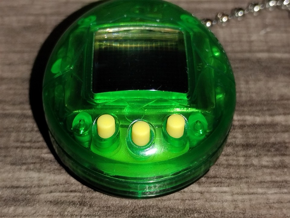 Genuine Tamagotchi Mini Bandai Virtual Pet Game Translucent Green ...
