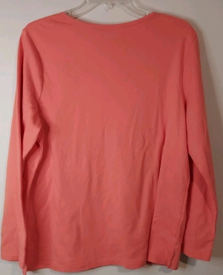 Quacker Factory Embroidered Shirt Top Sz L Fall Thanksgiving Cornucopia ...