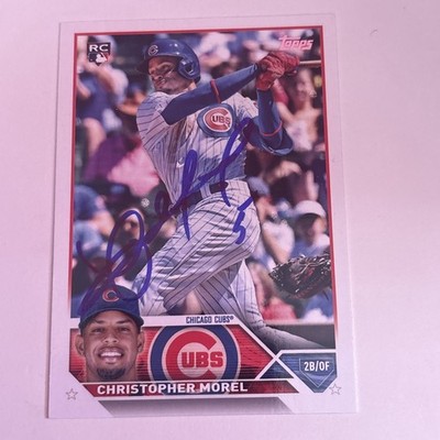 Signed On Card Christopher Morel Rookie 2023 Topps 308 Chicago Cubs ...