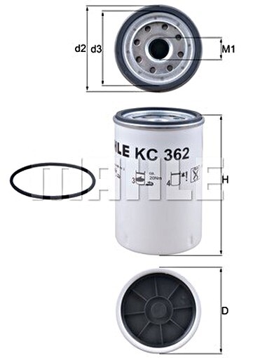 DONALDSON P505982 - Fuel filter cross reference