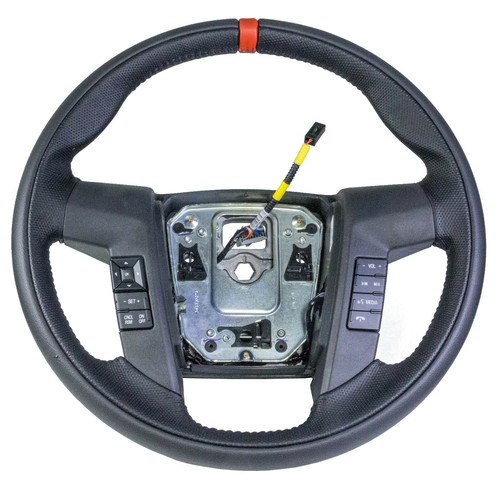 OEM NEW 11-14 Ford F-150 Leather Red Accent Steering Wheel w/ Switches ...
