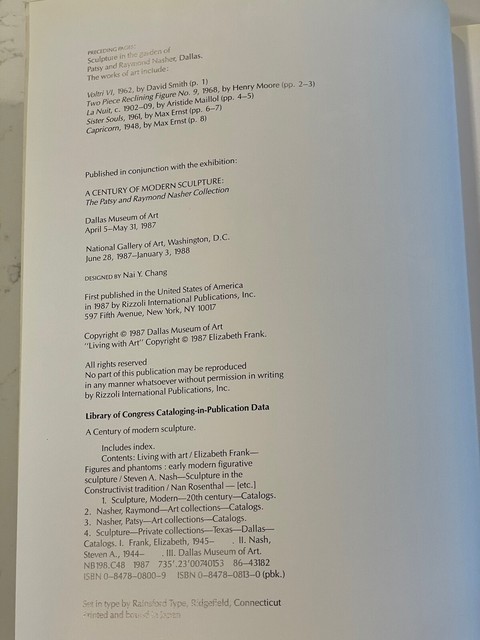 A Century of Modern Sculpture : The Patsy and Raymond Nasher Collection ...