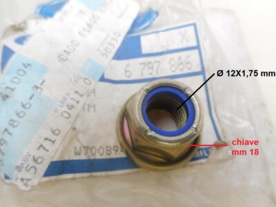 Series Of Five Cube Hexagonal Lock Nuts Steel Diameter 12x1, 75MM | eBay