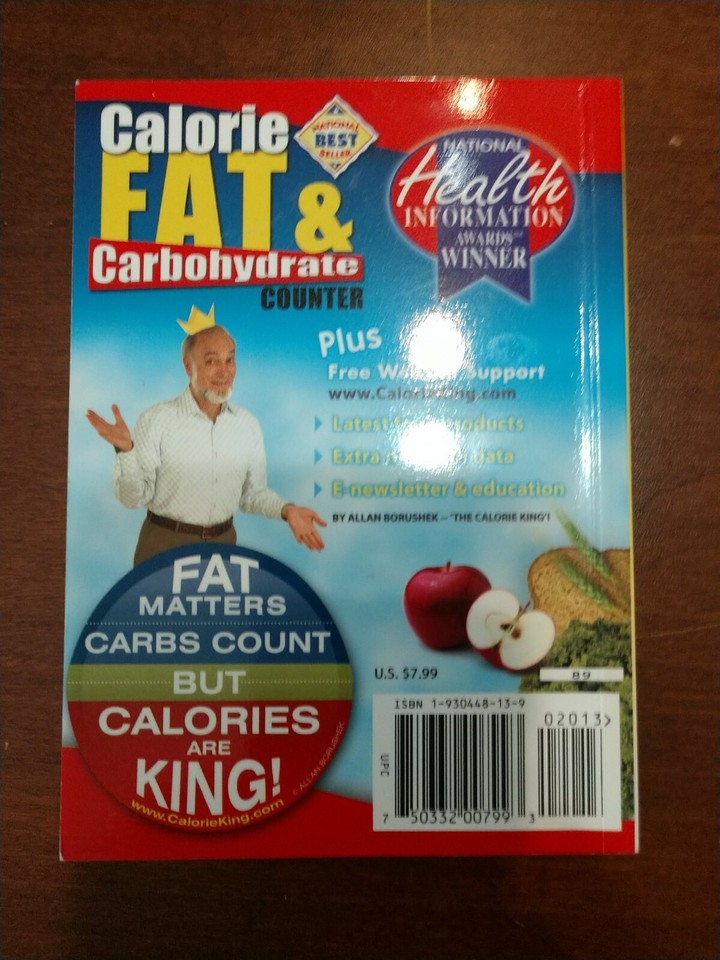 calorie king calorie fat and carb counter 2007 Heart Health Information ...