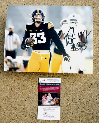 RILEY MOSS Iowa Hawkeyes SIGNED 8X10 Photo JSA COA C | eBay