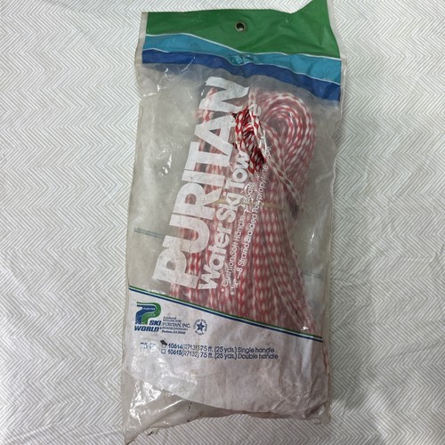 Puritan Water Ski Tow 1/4" Ski Tow Line Single Handle 75 Ft New 10614 ...