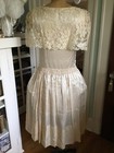 Vintage Antique 1920’s Flapper Wedding Dress PANNIERS Wax Flowers ...