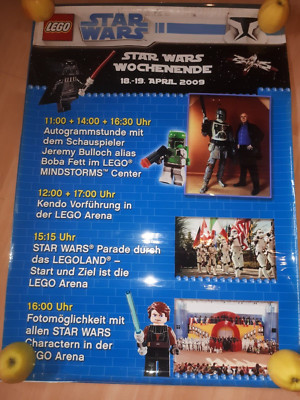 Star Wars exklusiv Legoland Poster Günzburg 2009 / Gaststar : Jeremy ...