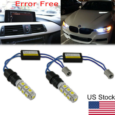 For BMW F30 Parking Lights BA9 64132 Error Free 13-SMD 6000K White LED ...