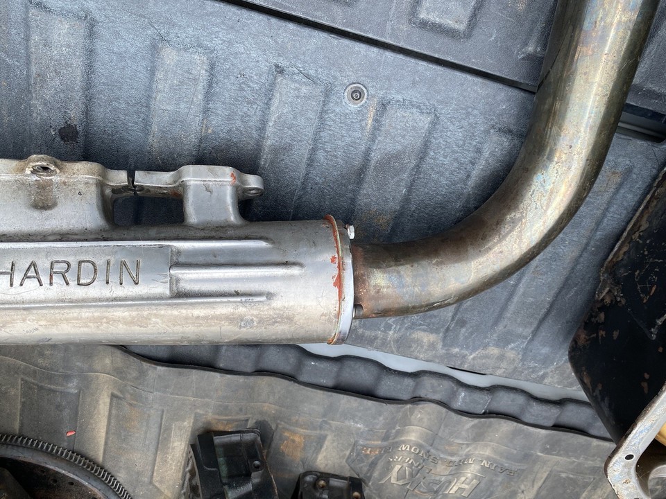 Hardin Marine 455 Olds Over Transome Exhaust Manifolds Jet Boat | eBay