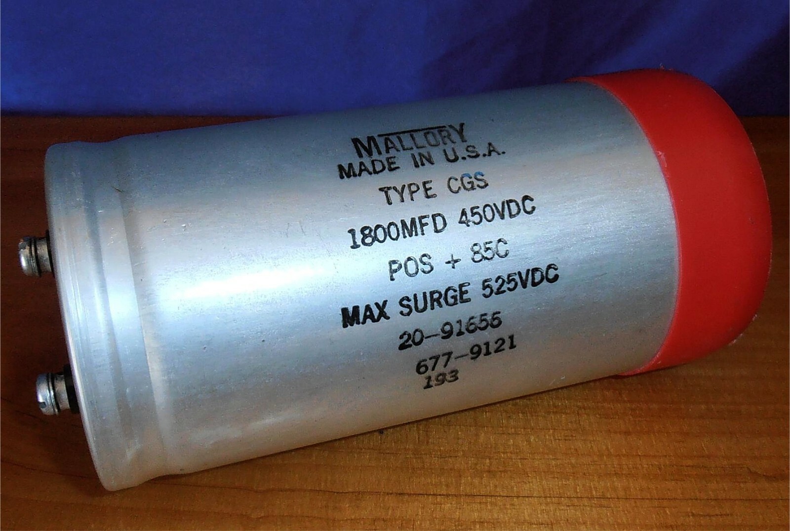 Mallory Electrolytic Capacitor 1800 Mfd / 450 VDC Type CGS 20-91656 | eBay