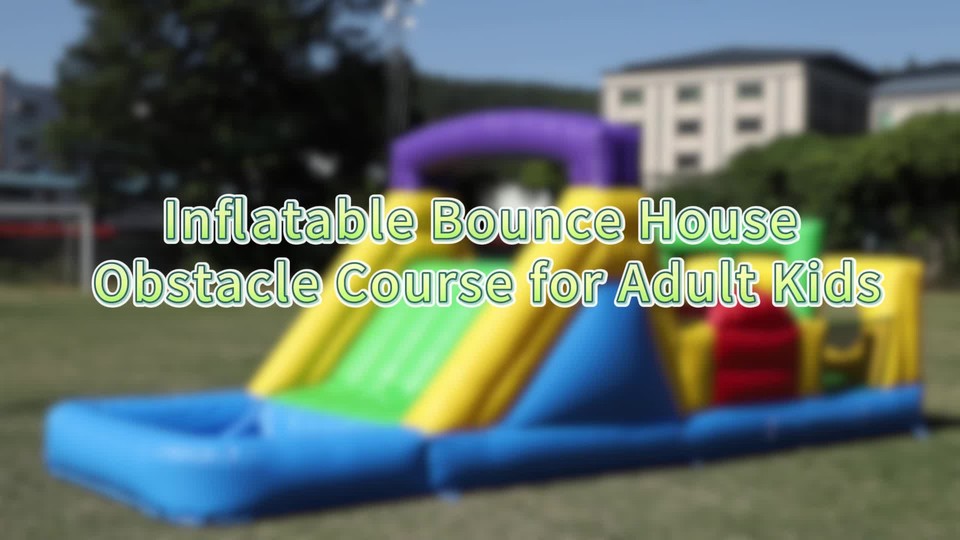 22FT Commercial Inflatable Obstacle Course House Bouncy Castle For Kids ...