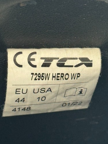 TCX HERO motorcycle boots size UK 9.5 EU 44 | eBay UK