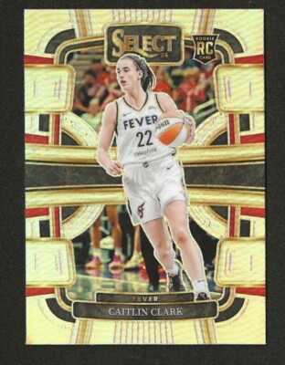 2024 WNBA PANINI SELECT * SILVER PRIZM CAITLIN CLARK * CONCOURSE ROOKIE ...