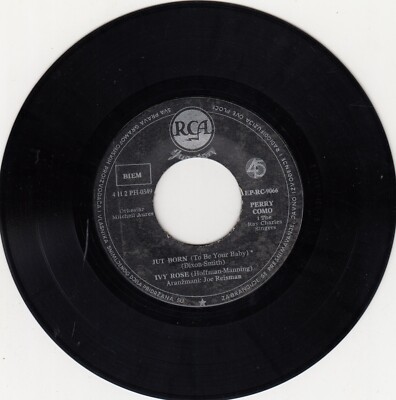 PERRY COMO JUT BORN / CATCH A FALLING STAR RECORD YUGOSLAVIA 7" PS | eBay