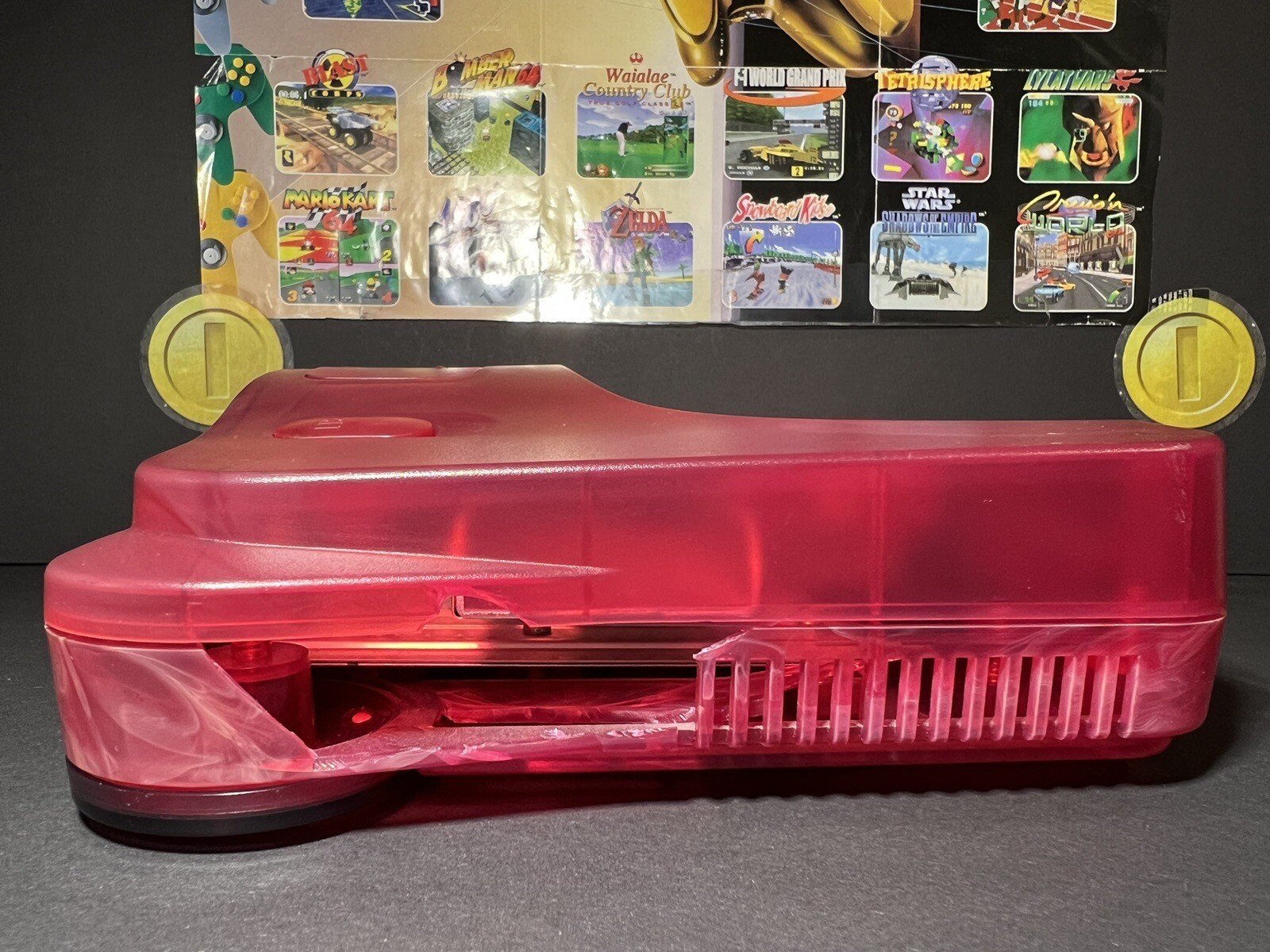 NINTENDO 64 || WATERMELON RED + CONTROLLER || RARITÄT || BLITZVERSAND ...