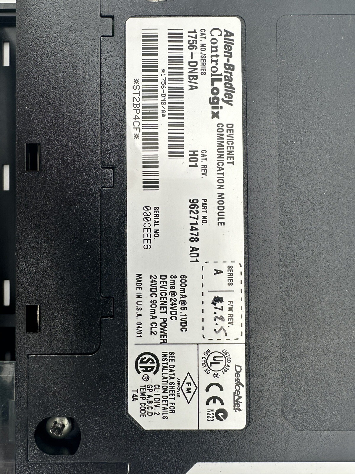 Allen Bradley 1756-DNB/A Devicenet Communication Module | eBay