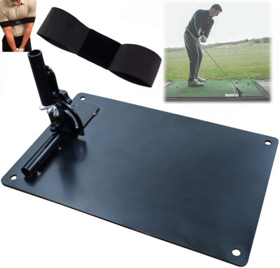 Golf Swing Trainer Plate With Armband Alignment Stick Holer Improve ...