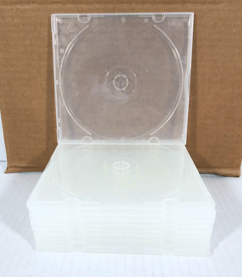 Lot of 50 Empty CD/DVD/Blu-ray/ Video Game Disc Cases Hard Plastic ...