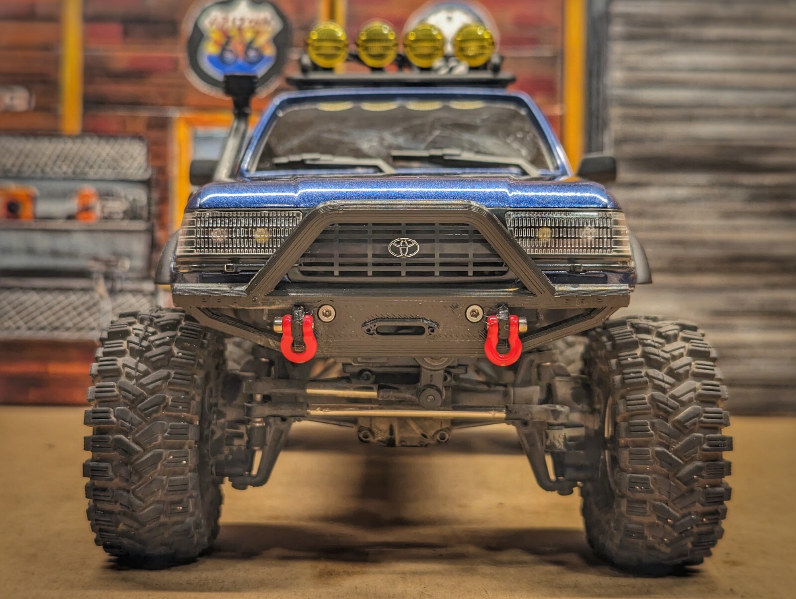 FCX18 LC80 Ultra High Clearance Front Bumper Kit 3 Styles Full Kit 1/18 ...