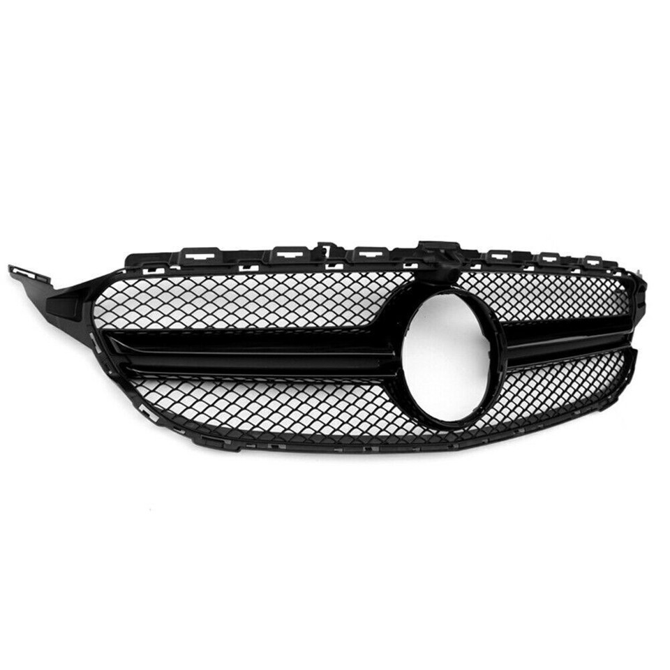 For 2015 2016-2018 Mercedes Benz C Class W205 Front Grille Grill W ...