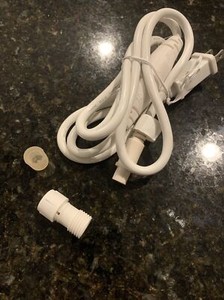 Standard 120 Volt 6 Foot LED Rope Light Power Cord Kit For 1/2” 3 Wire ...