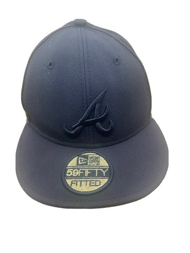 RARE New Era 59FIFTY Fitted Hat ATL Braves Sticker Pa… - Gem