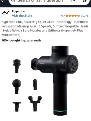 Hypervolt Plus Hyperice Percussion Massage Device Bluetooth Black SEALED | eBay