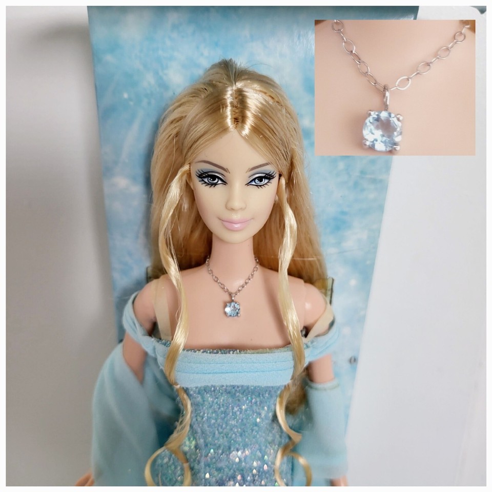 BIRTHSTONE BARBIE COLLECTION w/ Solid 14K Gold & Genuine Birthstones ...