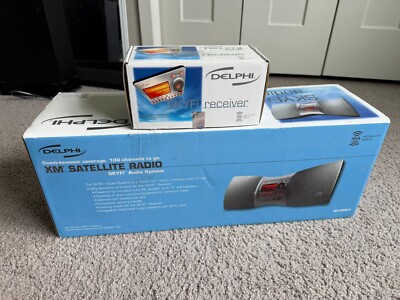 Delphi SA10001 SKYFi Sirius XM Satellite Radio Boombox + SA10000 ...