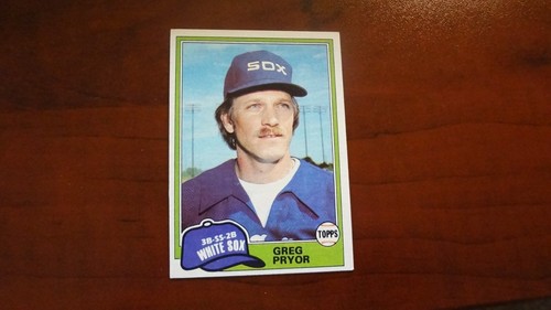 1981 TOPPS # 608 GREG PRYOR BASEBALL CARD | eBay