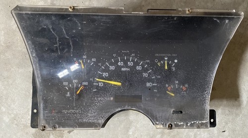 92-93 Chevy C1500 C2500 C3500 Instrument Speedometer Cluster OEM ...