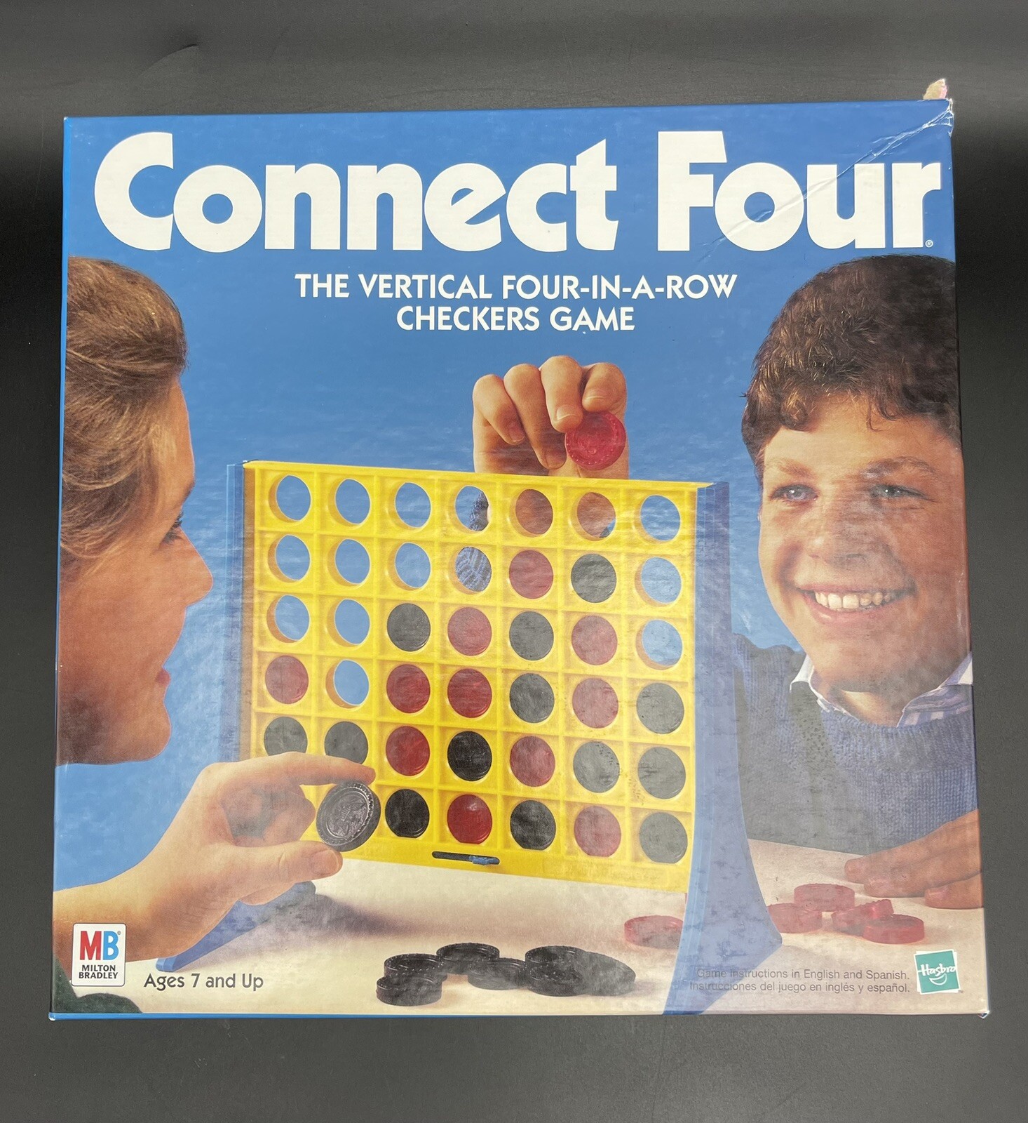 Connect Four 4 Vintage 1998 Edition Game Milton Bradley Hasbro 100% | eBay