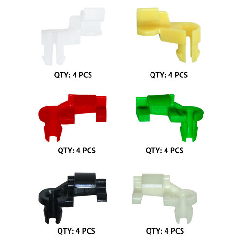 24PCS Car Nylon Rivets Door Lock Rod Clips 5mm Rod Size Push Clip ...