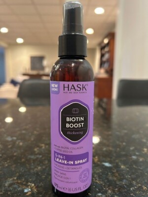 Hask Biotin Boost Thickening Volumizing 5-in-1 Leave-In Hair Spray with ...