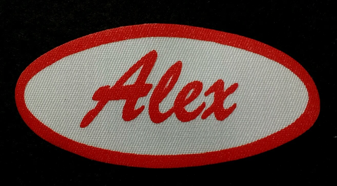Alex Vintage 1960s Cursive Name Patch Uniform Shirt I… - Gem
