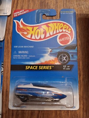 1996 Hot Wheels Space Series #2 / #4 Gm Lean Machine Blue White #389 ...