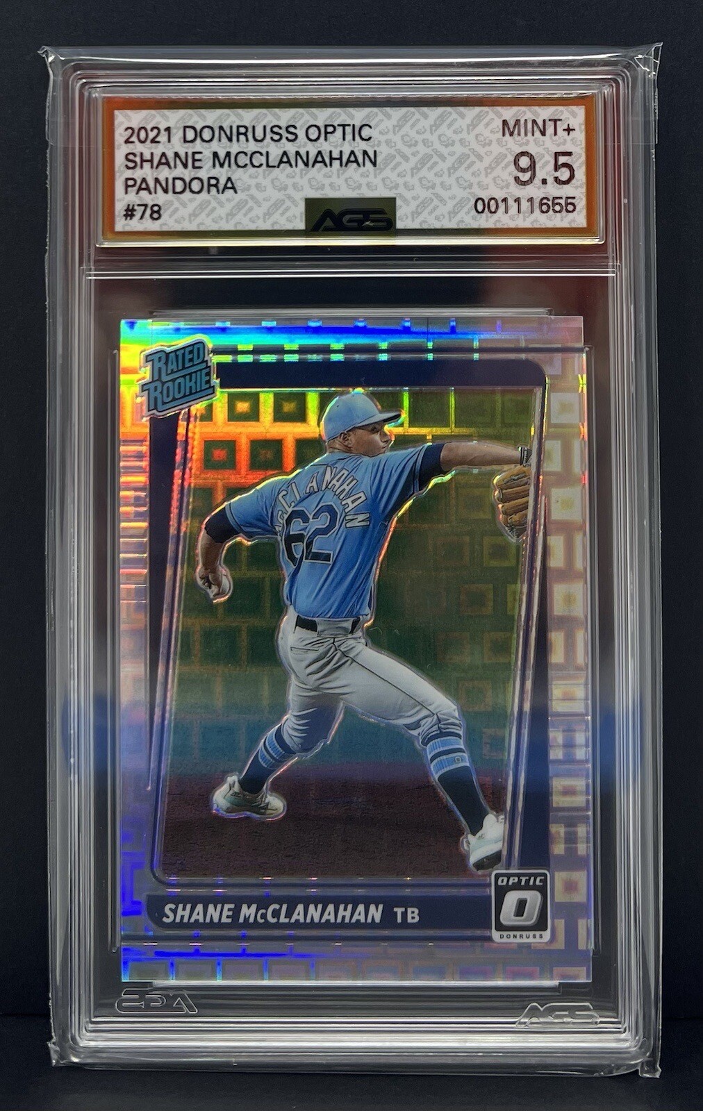 2021 Panini Donruss Optic - Rated Rookie Pandora Prizm #78 Shane McClanahan /99 (RC) for sale ...